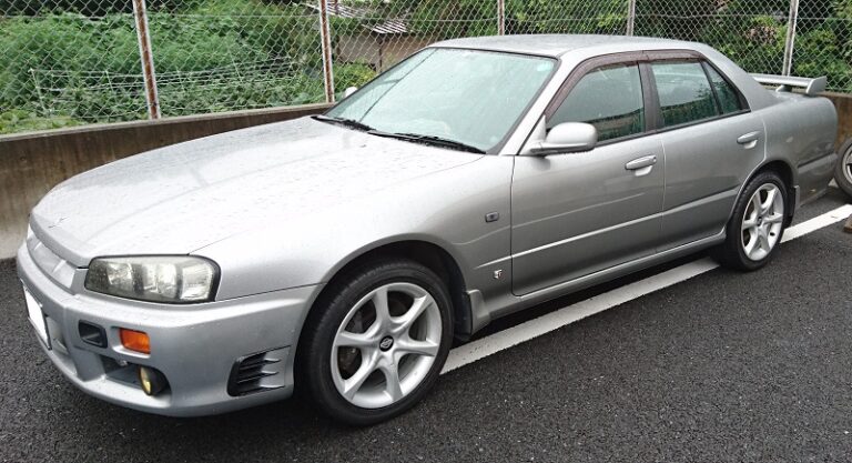 ER34 SKYLINE 純正ホイールを履かせた状態と説明 | R34-SKYLINE.COM